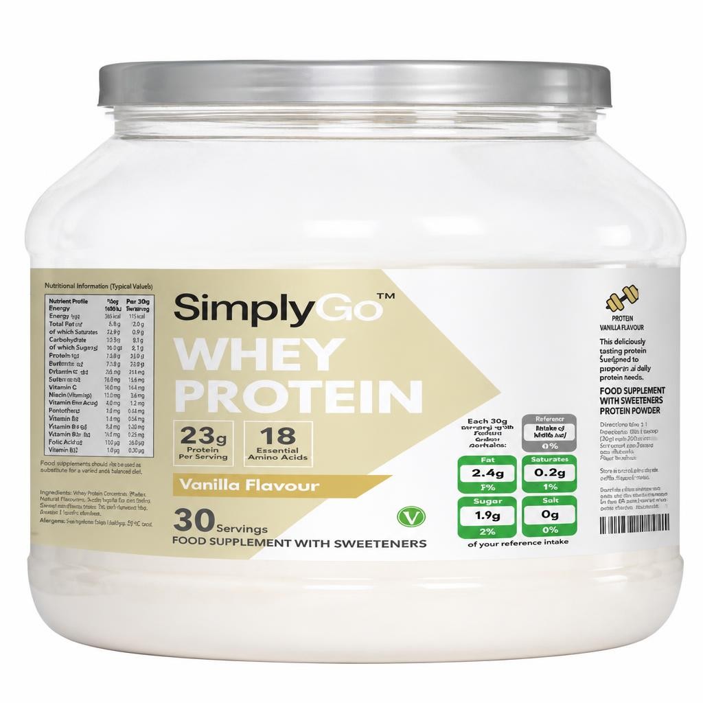 Vanilla Whey Protein Powder - The Food App